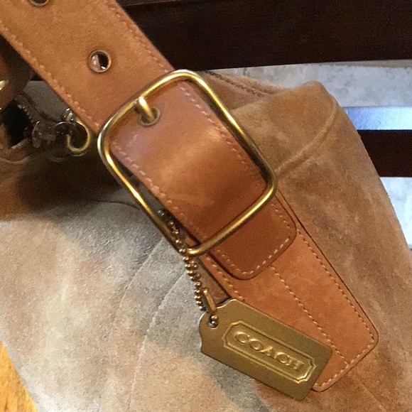 Coach | Bags | Coach Suede Leather Crossbodyadjustable Strap | Poshmark